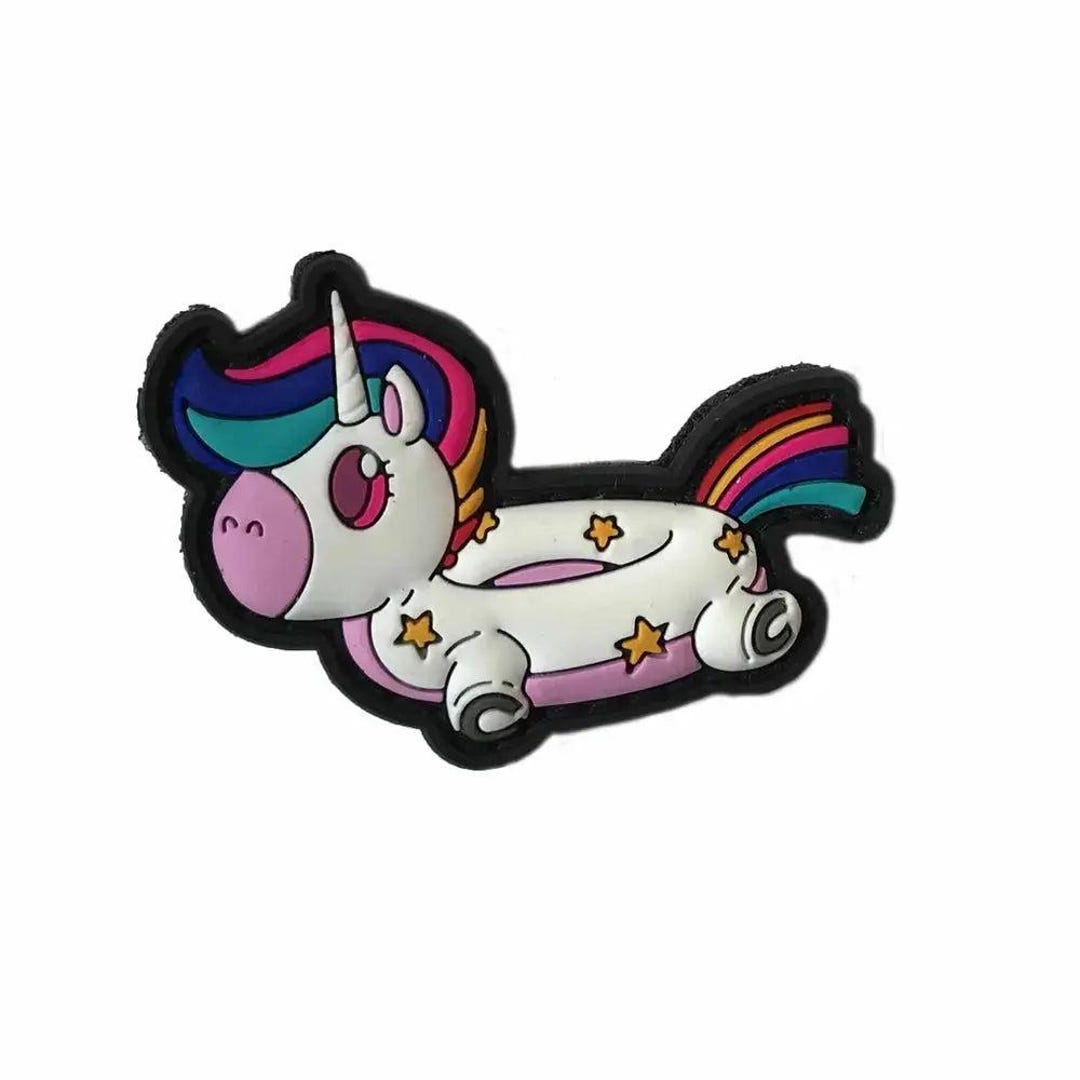 Unicorn Swimring Patchlab Morale Patch 3D Patches PVC Mit Hakenklett - Etsy