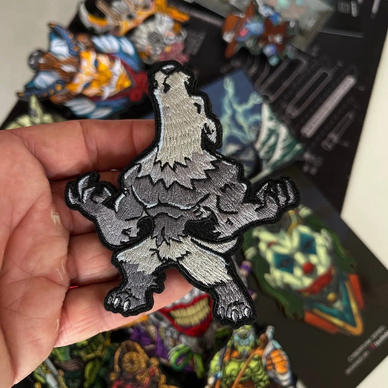 Werewolf Pin - Etsy