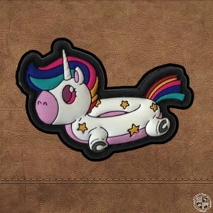 Unicorn Swimring Patchlab Morale Patch 3D Patches PVC Mit Hakenklett - Etsy