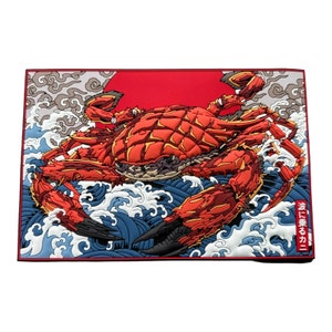 PATCHLAB Great Wave Crab #3 PVC Morale Patches | Embroidered Patches ...