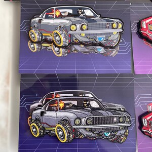 PATCHLAB Cyberpunk Cars 1 PVC Morale Patches Velcro Embroidered Patches ...