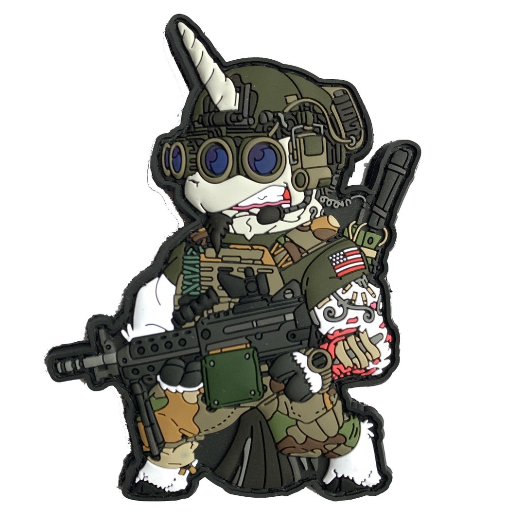 PATCHLAB UNICORN V5 Marine PVC Morale Patches Hook and Loop | Hook and Loop Patches | Hook and ...