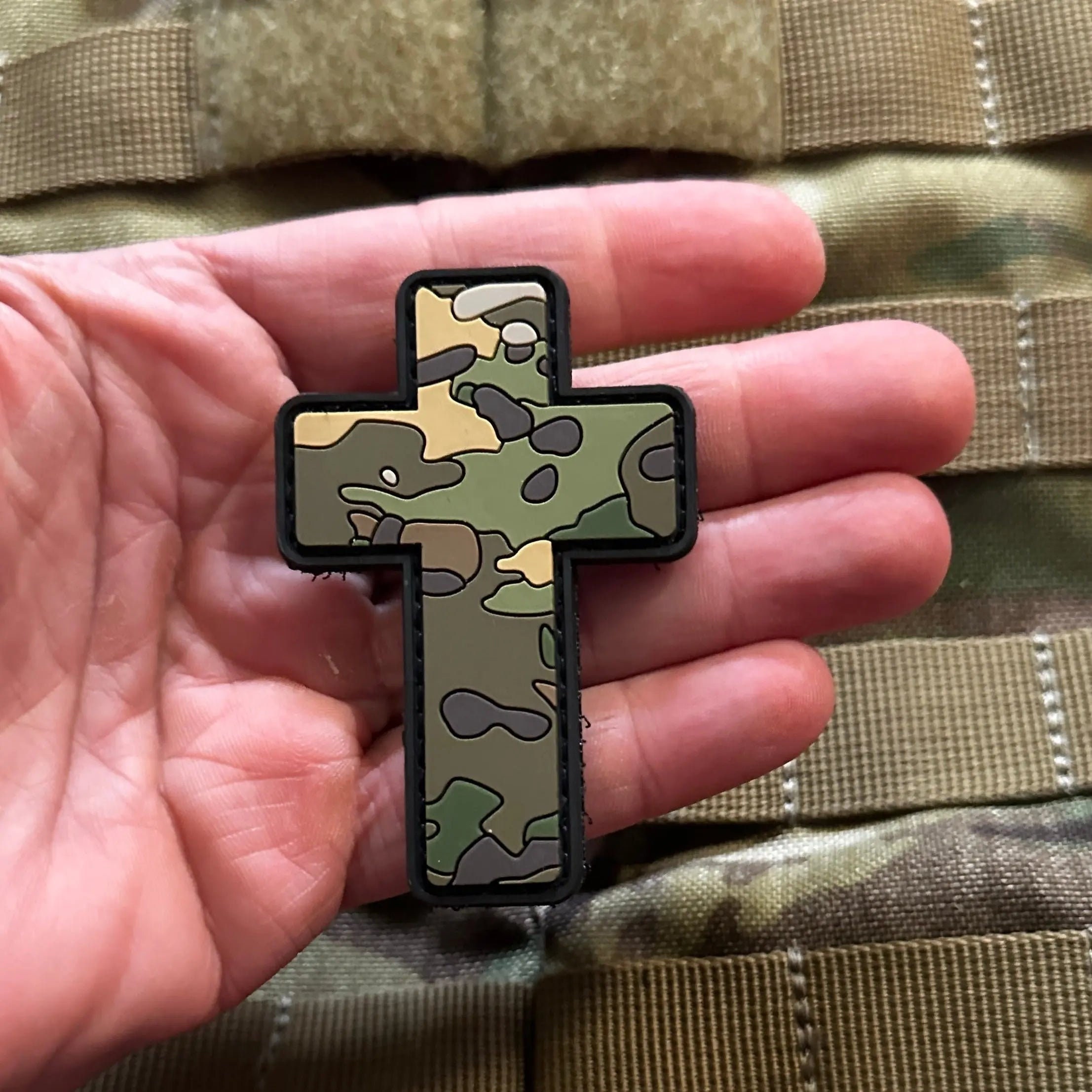 PATCHLAB Camouflage Cross PVC Morale Patches Hook and Loop | Hook and ...