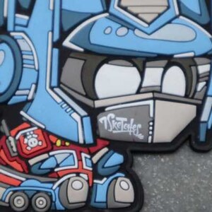 PATCHLAB Optimus Panda PVC Morale Patches Hook and Loop | Embroidered Patches | Hook and Loop ...