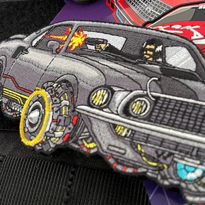 PATCHLAB Cyberpunk Cars 1 PVC Morale Patches Velcro Embroidered Patches Hook and Loop Patches ...