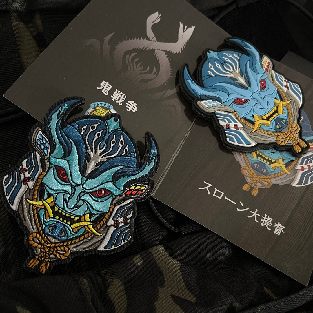 PATCHLAB Oni War #6 PVC Morale Patches Hook and Loop | Embroidered ...