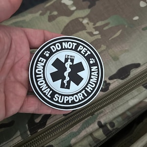 PATCHLAB ESH Support Human PVC Morale Patches Hook and Loop | Hook and ...