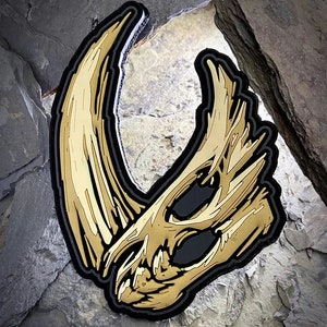 PATCHLAB Mudhorn Bones #2 PVC Morale Patches Hook and Loop | Hook and Loop Patches | Hook and ...