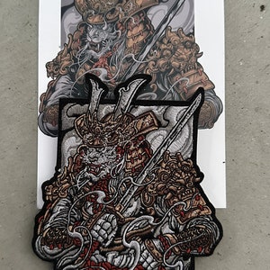 PATCHLAB Tora Ronin Morale Patches | Embroidered Patches for Clothes | Hook and Loop Patches ...