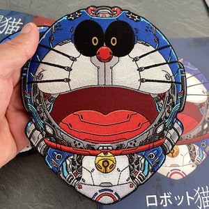 PATCHLAB Cyberpunk #8 Mecha Cat PVC Morale Patches Hook and Loop | Embroidered Patches | Hook ...