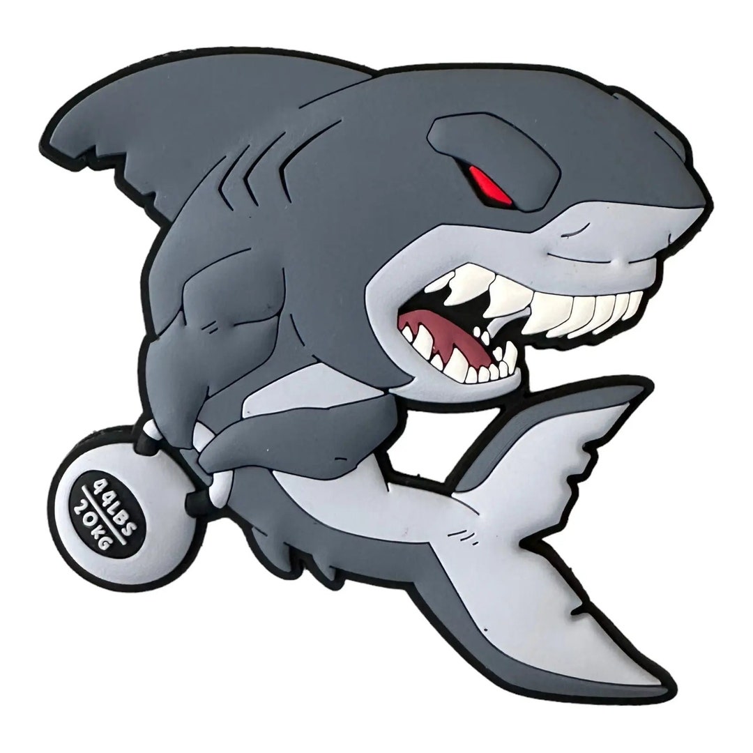 PATCHLAB Shark Kettlebell PVC Morale Patches Velcro Hook and Loop ...
