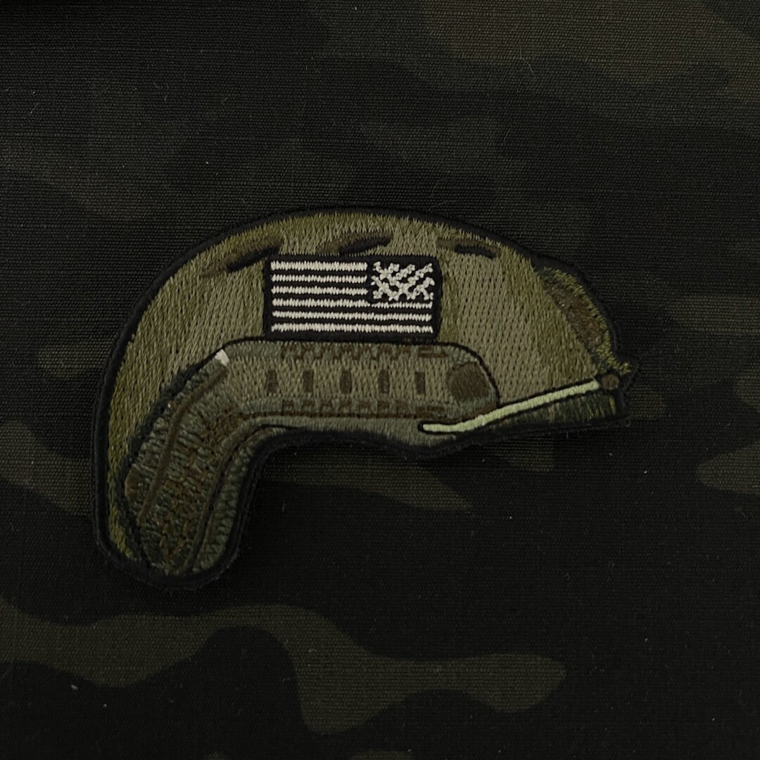 PATCHLAB Bucket Series Special Forces Helmet Morale Patches Hook and Loop Embroidered Patches ...