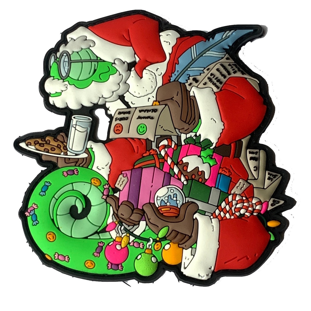 PATCHLAB Chameleon Legion Grinch Santa Clause #74 PVC Morale Patches | Hook and Loop Patches ...