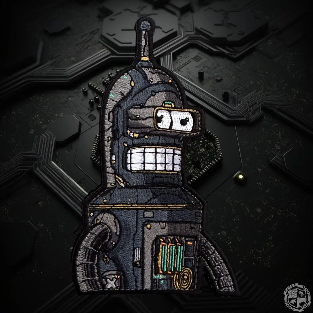 PATCHLAB Cyberpunk Robot PVC Morale Patches Hook and Loop | Embroidered Patches | Hook and Loop ...