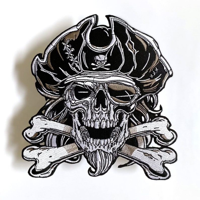 PATCHLAB Jolly Roger PVC Morale Patches Hook and Loop | Embroidered ...