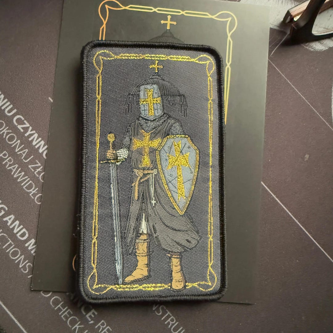 CRUSADER Patchlab PVC Morale Patch Holy Land Faith Knight Templar Woven 5 Inch Hook Loop - Etsy