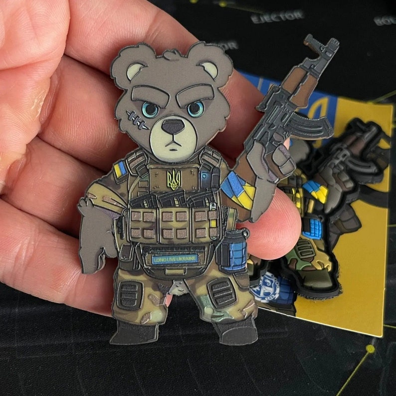 PATCHLAB Tactical Teddy Bear PVC Morale Patches Hook and Loop | Hook ...