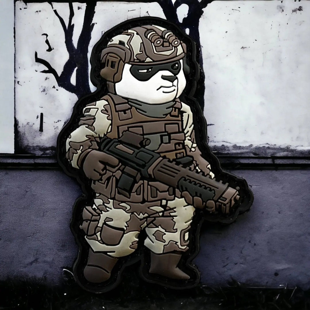 PATCHLAB Tactical Panda Operator PVC Morale Patches | Hook and Loop ...