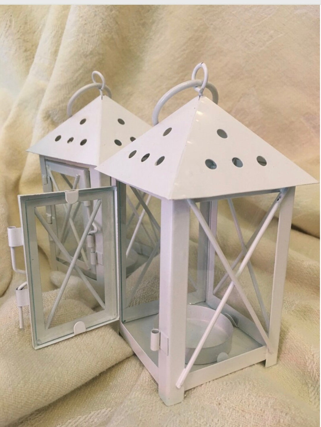 Mini Lantern/ Ready to Decorate/ Metal and Glass/ Each - Etsy
