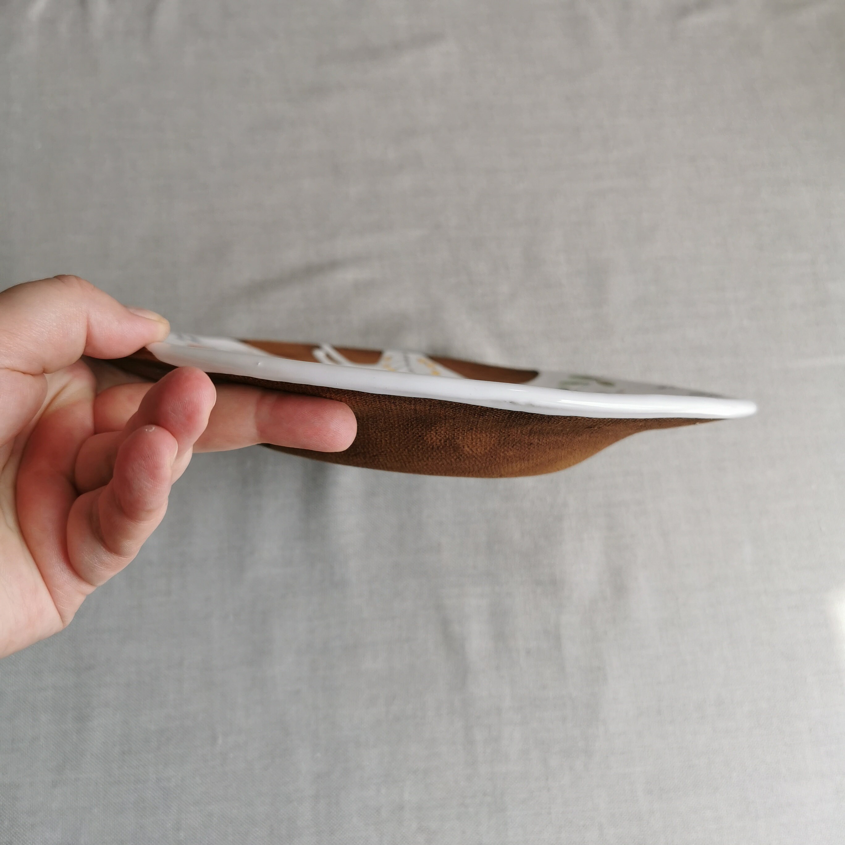 Beautiful Dinner Plate With Fox in the Fall Forest by Osokaart - Etsy