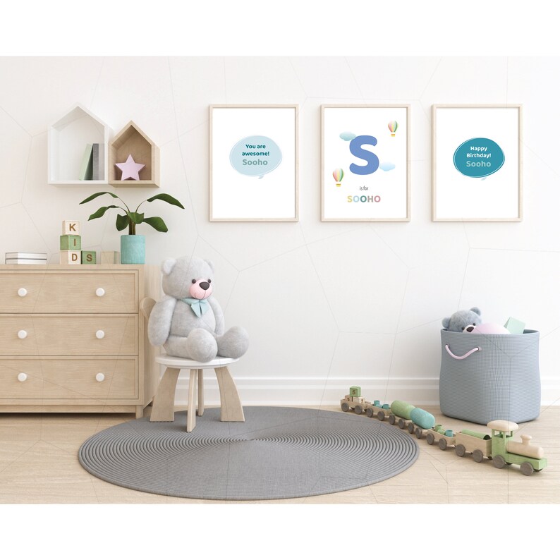 Art & Collectibles Digital Prints customized printable poster 3 set of ...