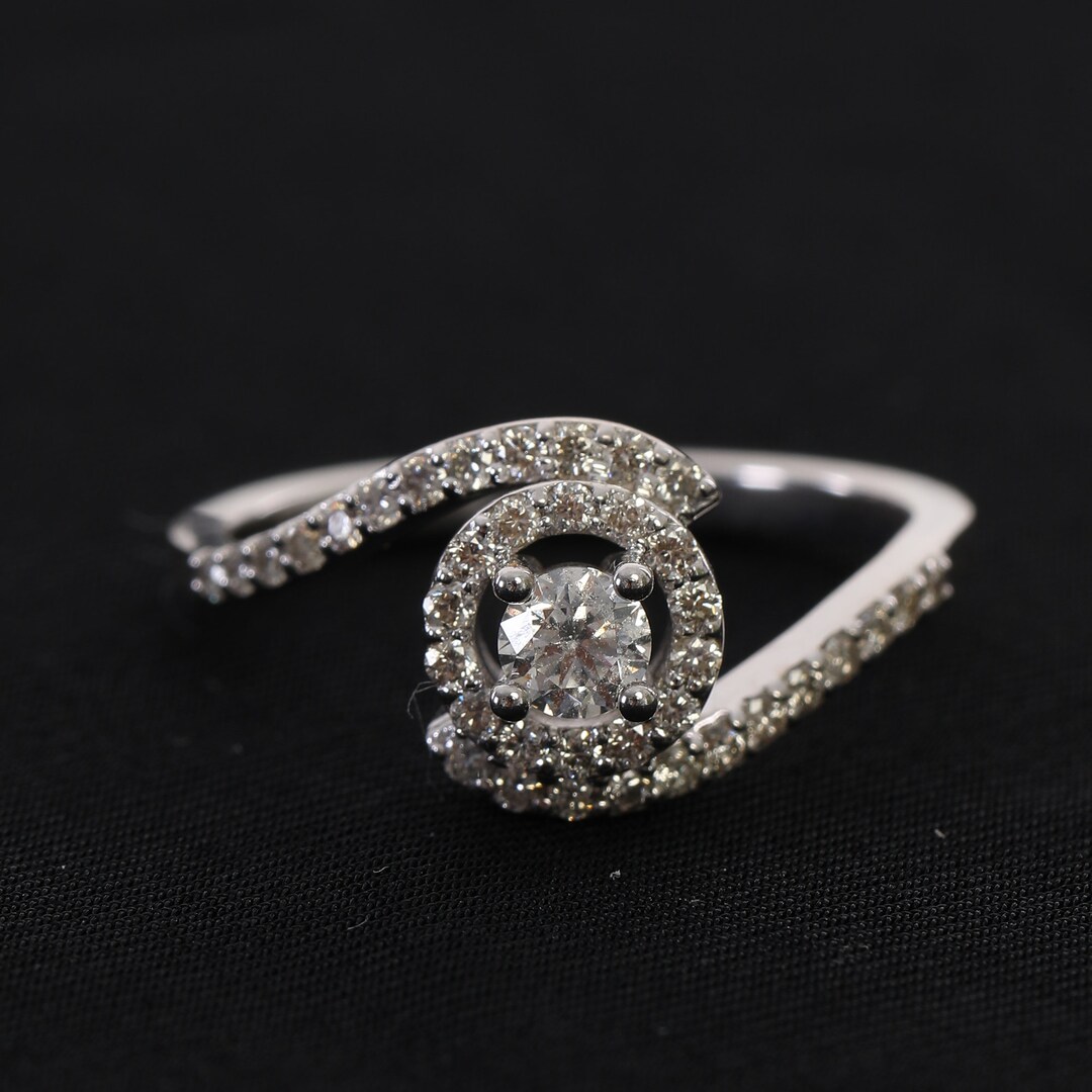 Modern Cool Diamond Ring Elegant Promise Ring Chic - Etsy