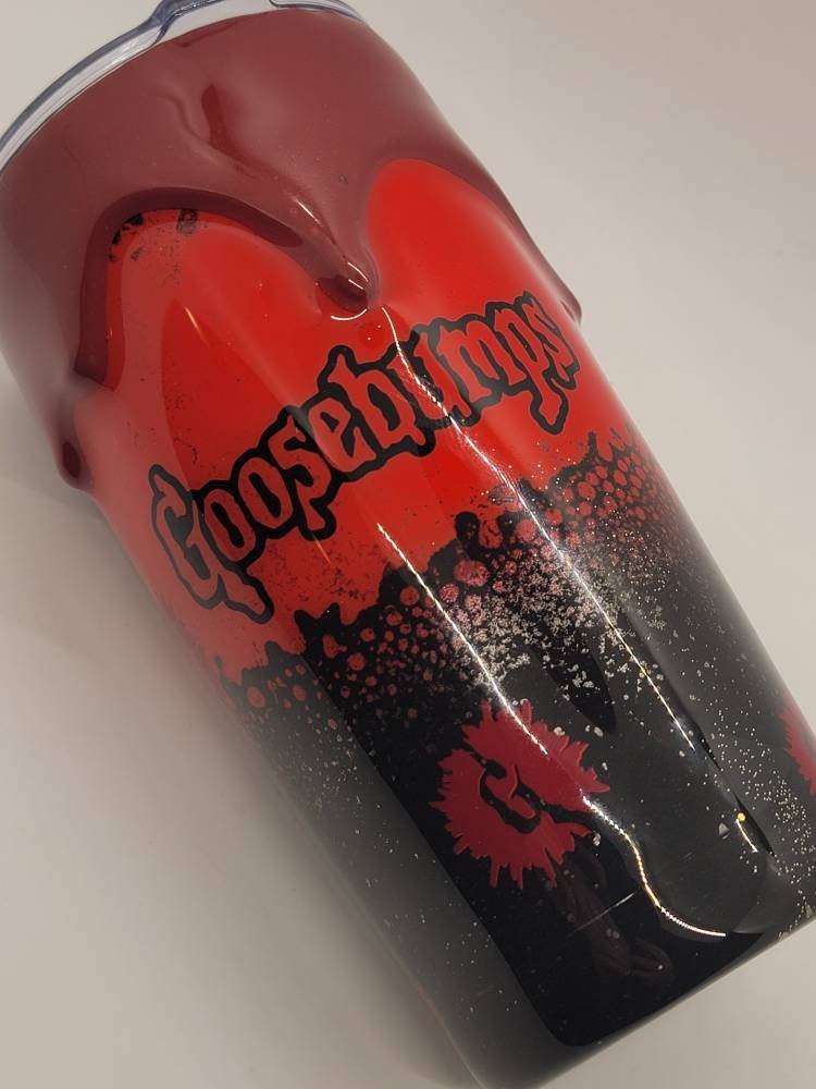 Goosebumps Tumbler, Goosebumps Drip Tumbler, Drip Tumbler, Halloween ...