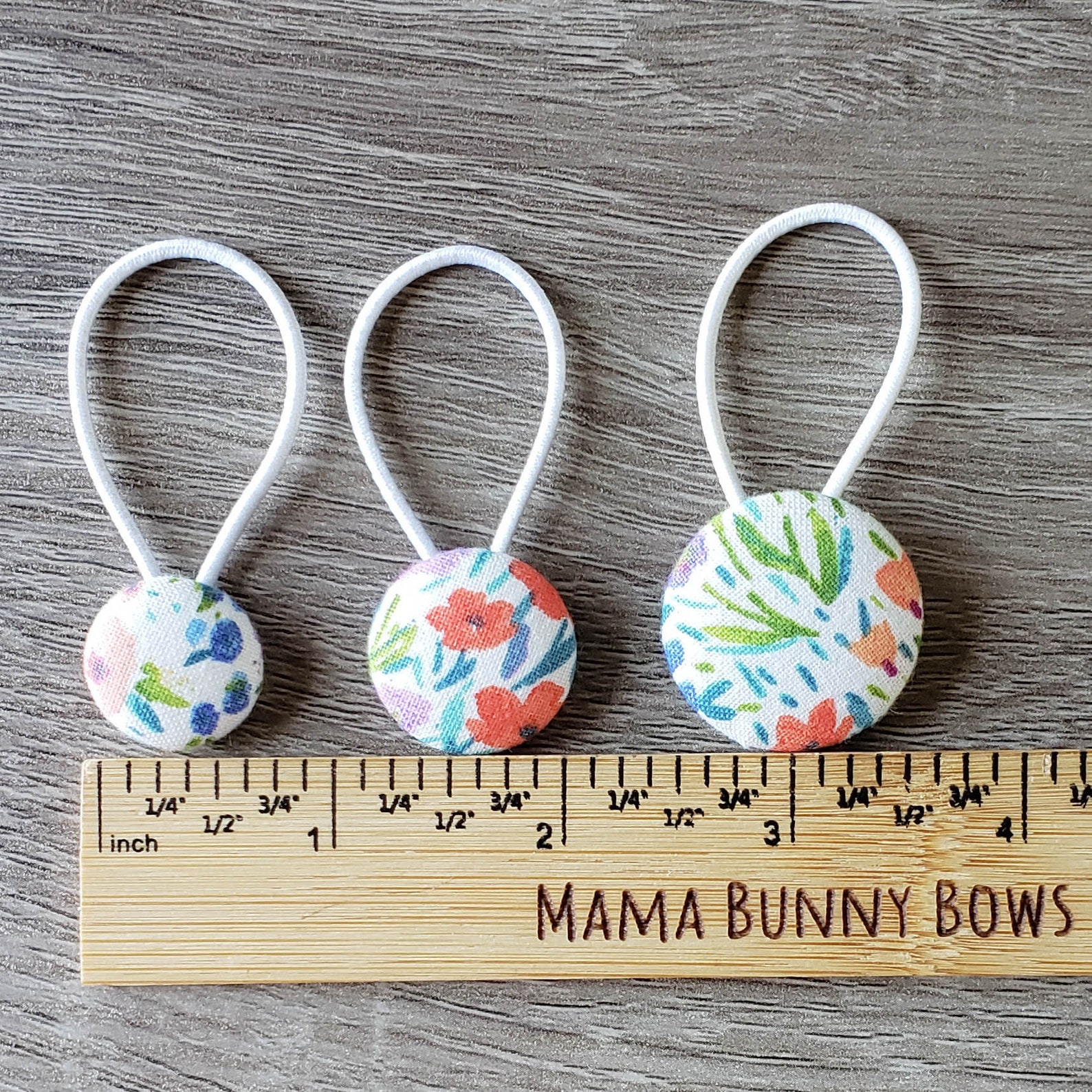 Ponytail Bobbles Choose Your Pattern, Ponytail Holders, Pigtail Clips ...