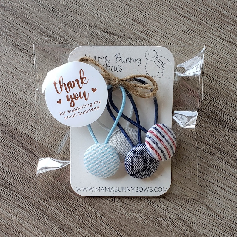 Ponytail Bobbles Choose Your Pattern, Ponytail Holders, Pigtail Clips ...