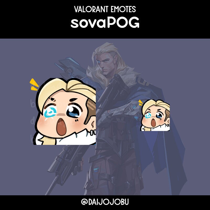 Art & Collectibles Drawing & Illustration Valorant Sova Twitch Emote ...