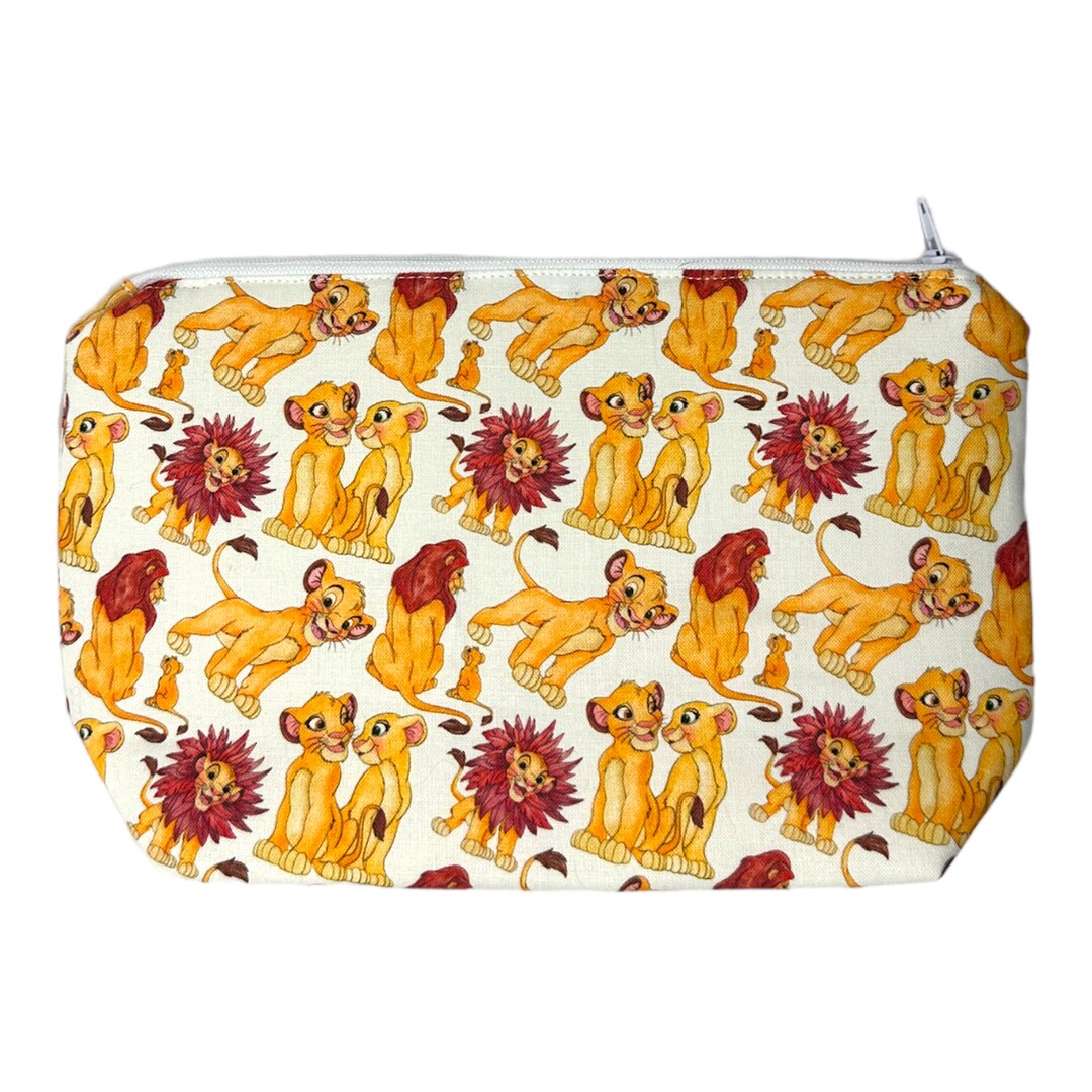 Simba and Nala Cotton Zipped Bag - Etsy