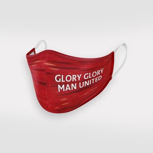 Manchester United Face Mask - Etsy