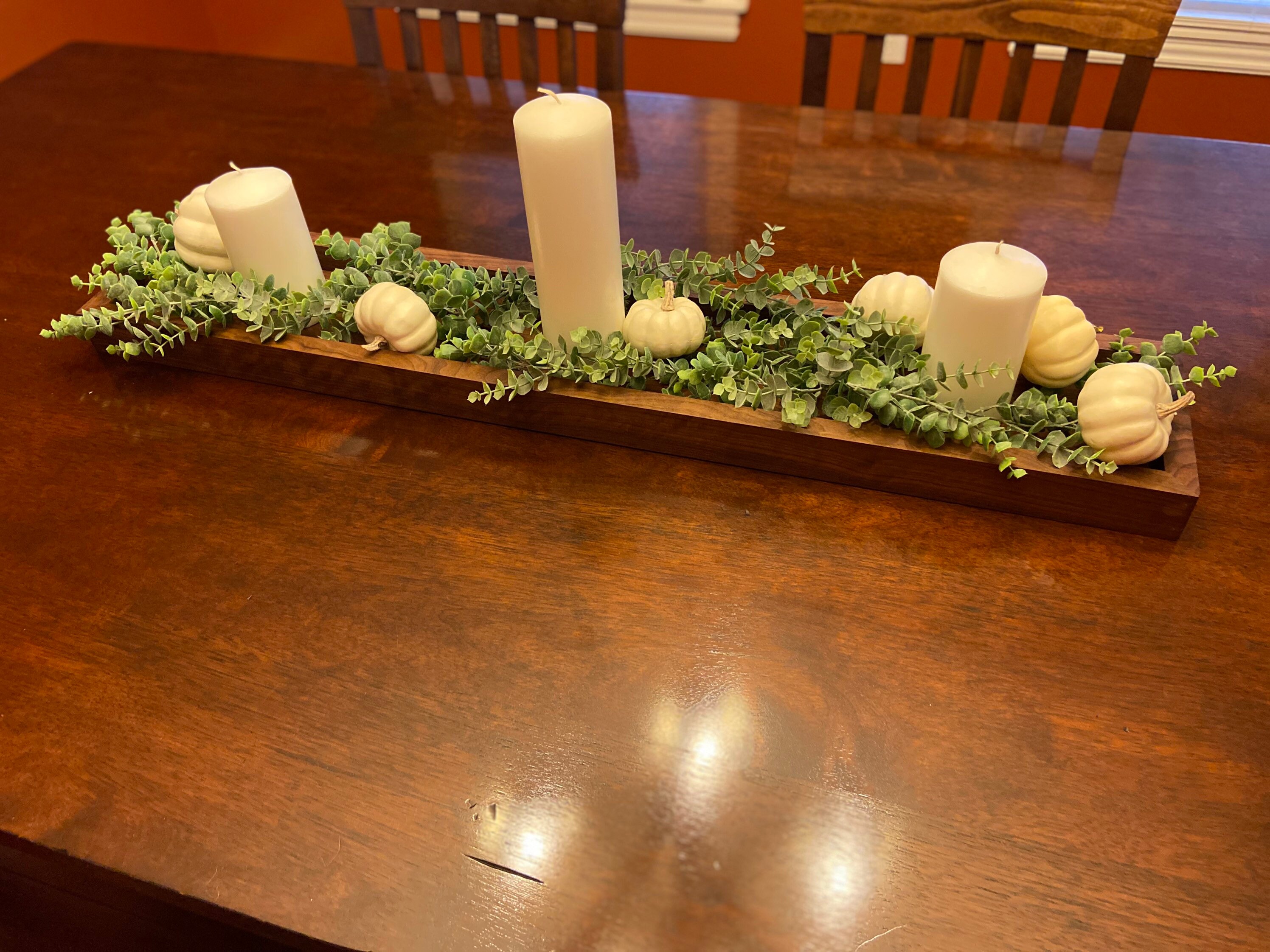 Solid Walnut Centerpiece Tray - Hardwood Table Tray - Etsy