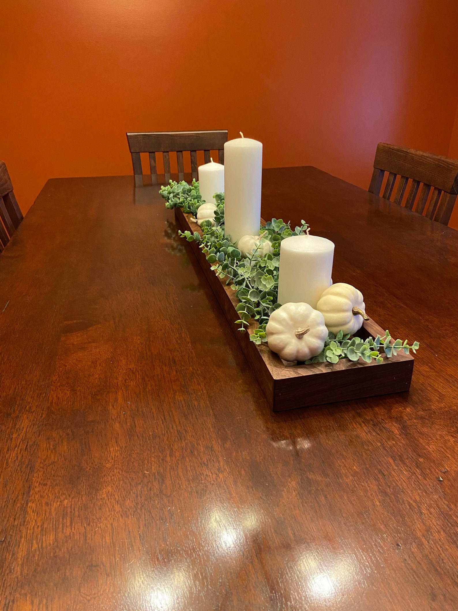 Solid Walnut Centerpiece Tray - Hardwood Table Tray - Etsy