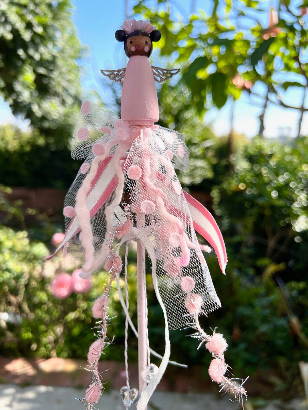 Peg Dolls, Angels, Wand Flag, Peg Doll Christmas, Christmas Decor ...