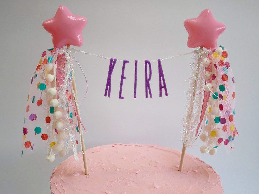 Birthday Cake Topper for Girls, Bday Cake Toppers, Cake Banner, - Etsy