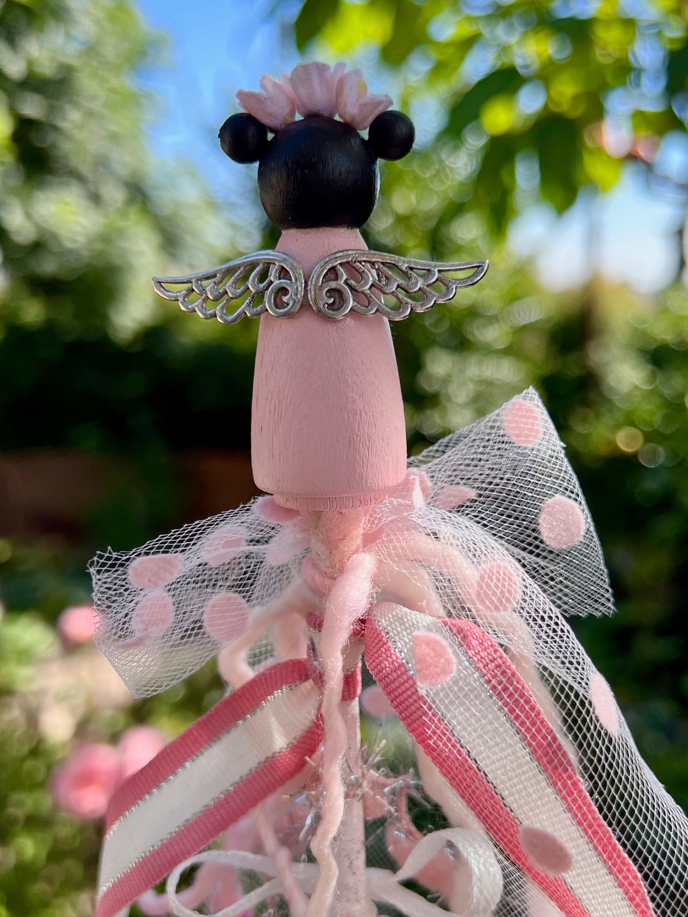 Peg Dolls, Angels, Wand Flag, Peg Doll Christmas, Christmas Decor ...