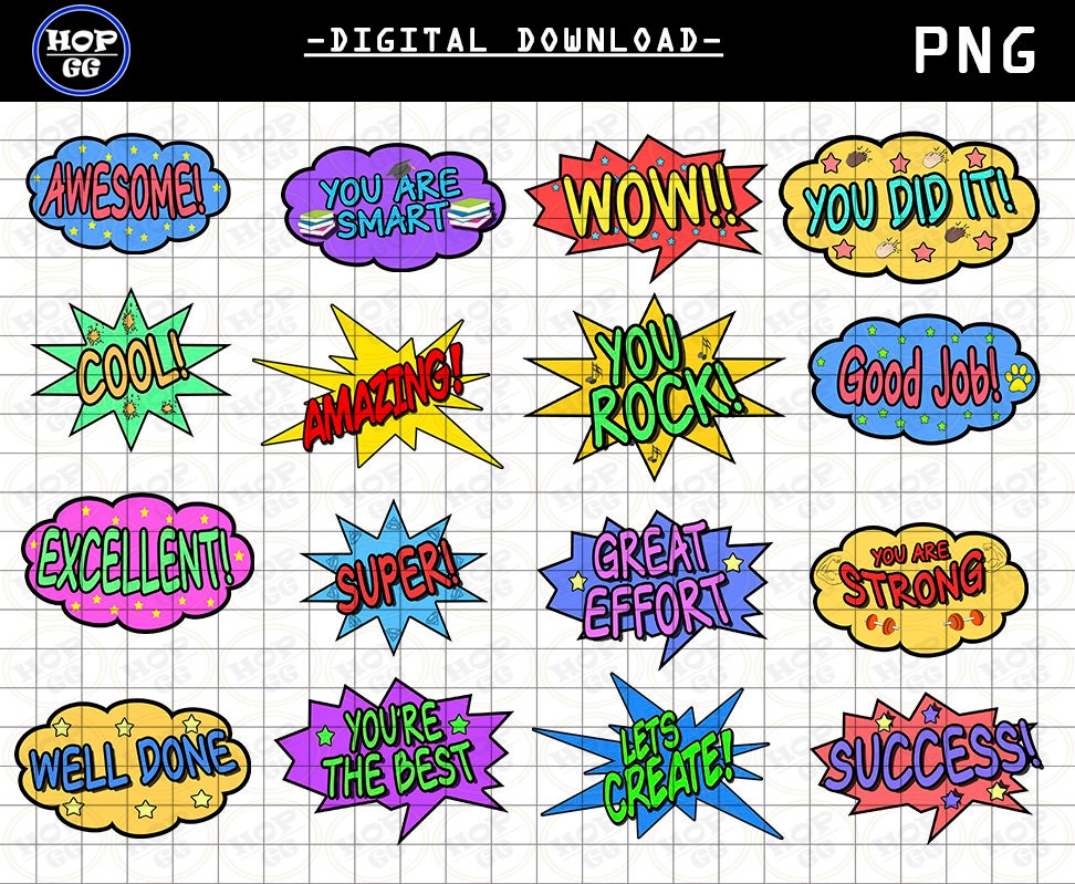 16 Digital Printable School Stickers, for Kids Books / Desk Items - Etsy