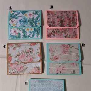 Vintage Florals Pastel Sticky Note Holders 3x3 Personalized Memo Pads ...
