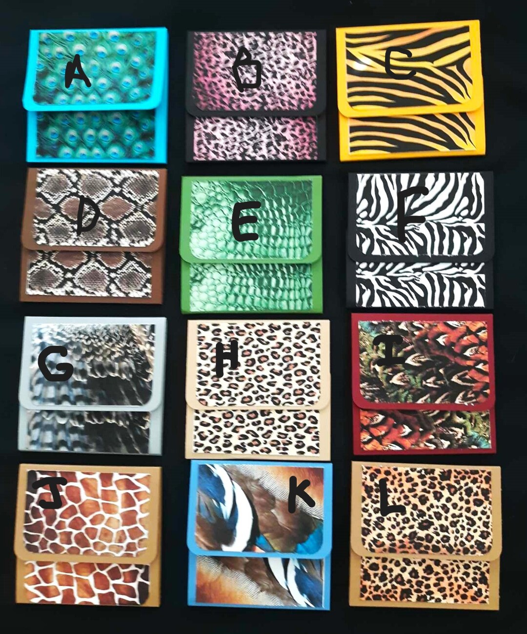Animal Print Sticky Note Holders (3x3) Personalized Memo Pads,party ...