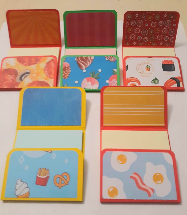 Sticky Note Holders (3x3) Snack Food Graphics, Personalized Memo Pads ...