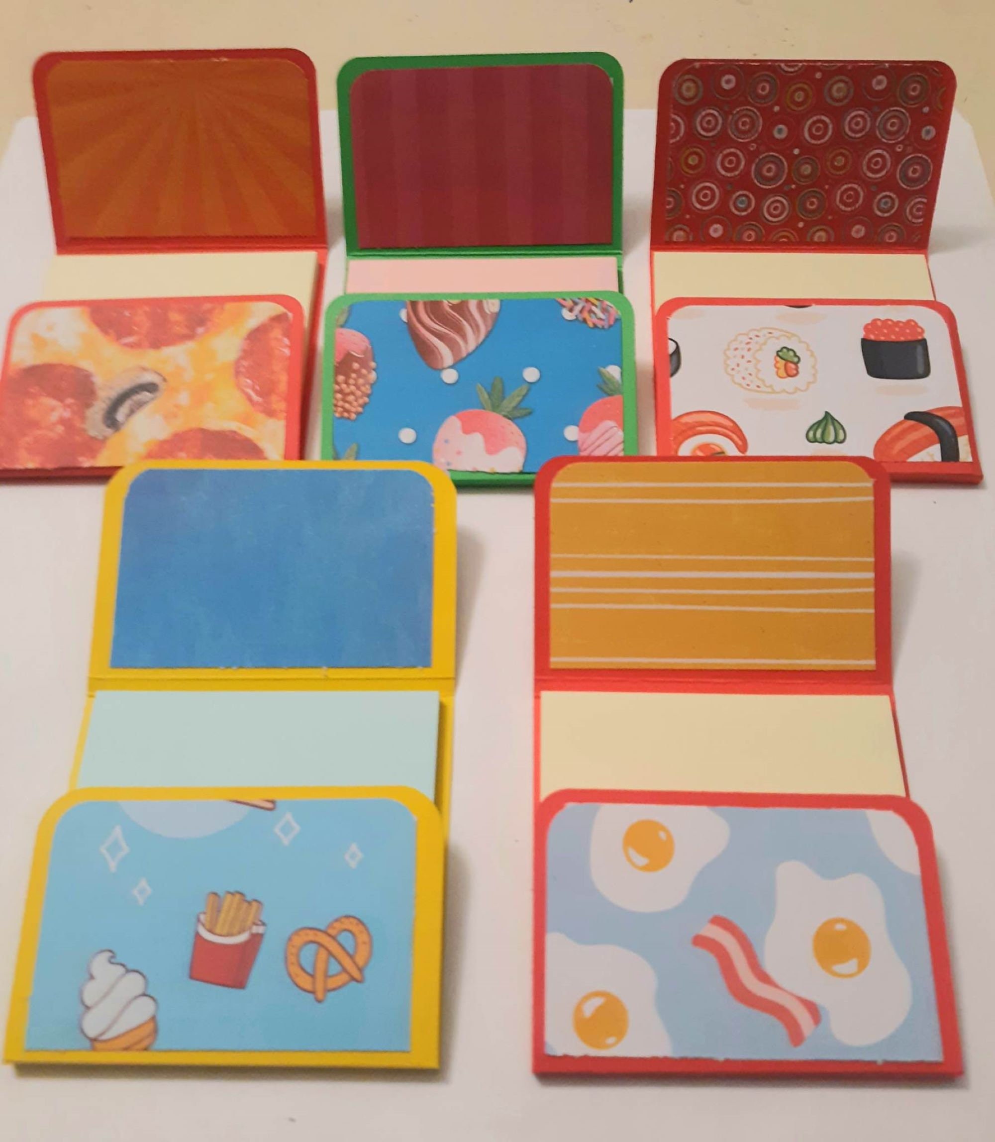 Sticky Note Holders (3x3) Snack Food Graphics, Personalized Memo Pads ...