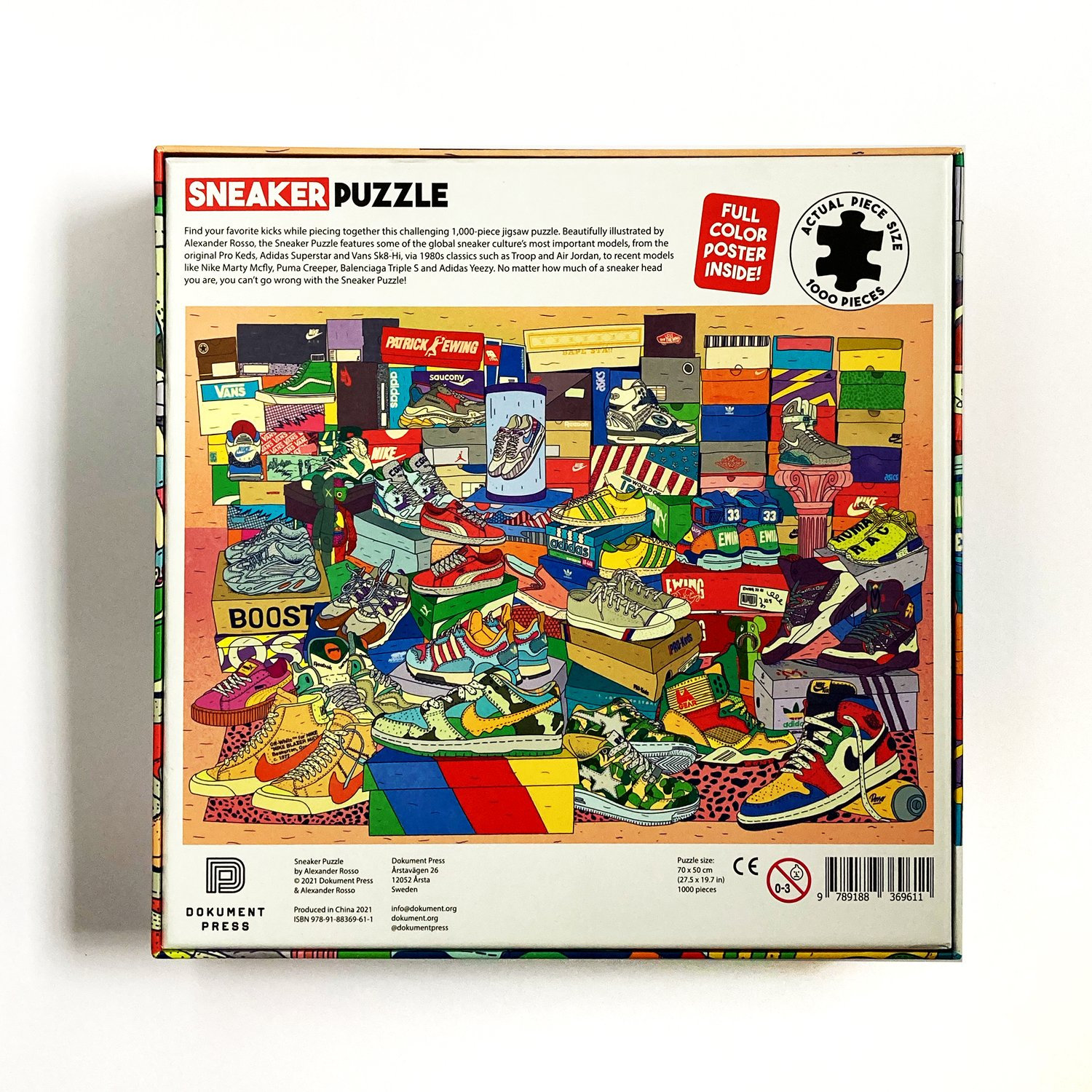 Sneaker Puzzle, 1000 Pieces Jigsaw Puzzle, Including Sneaker Poster ...