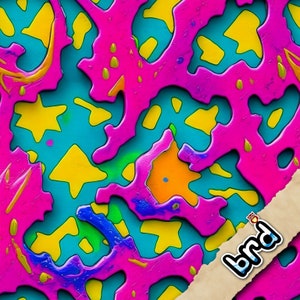 Get 20 Seamless 90s Splatter Paint Graphics for Digital Design ...