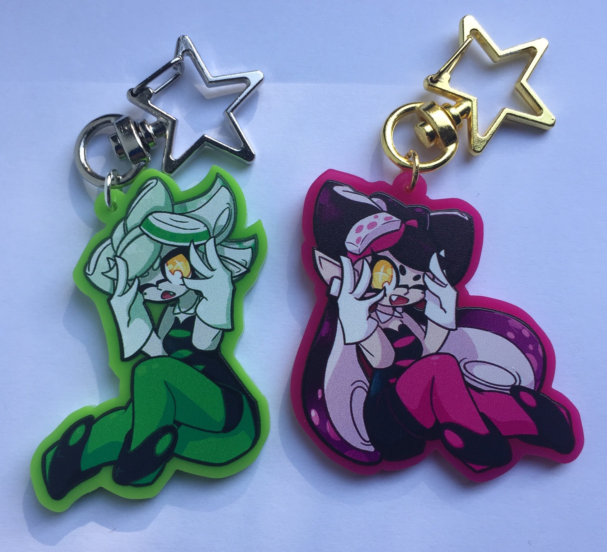 Splatoon Squid Sister Acrylic Charms - Etsy