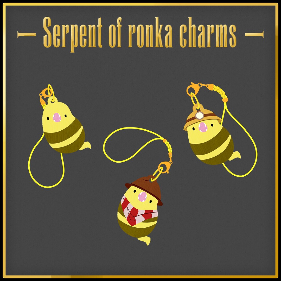 Final Fantasy 14 Serpent of Ronka Wooden Phone Charm - Etsy