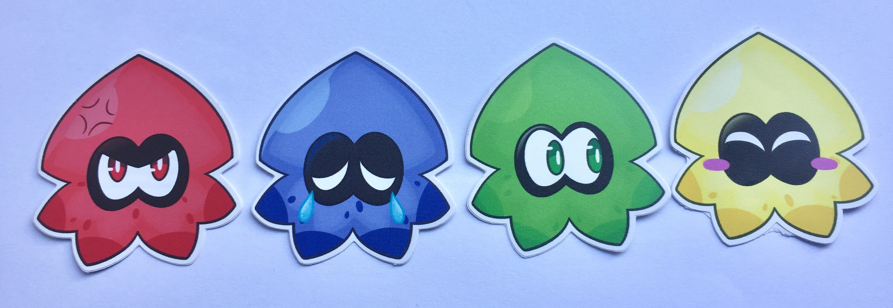 Splatoon Emotional Squids Stickers - Etsy