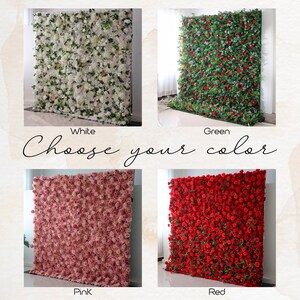 Red Flower Backdrop, Flower Backdrop for Photos, Flower Backdrop for ...