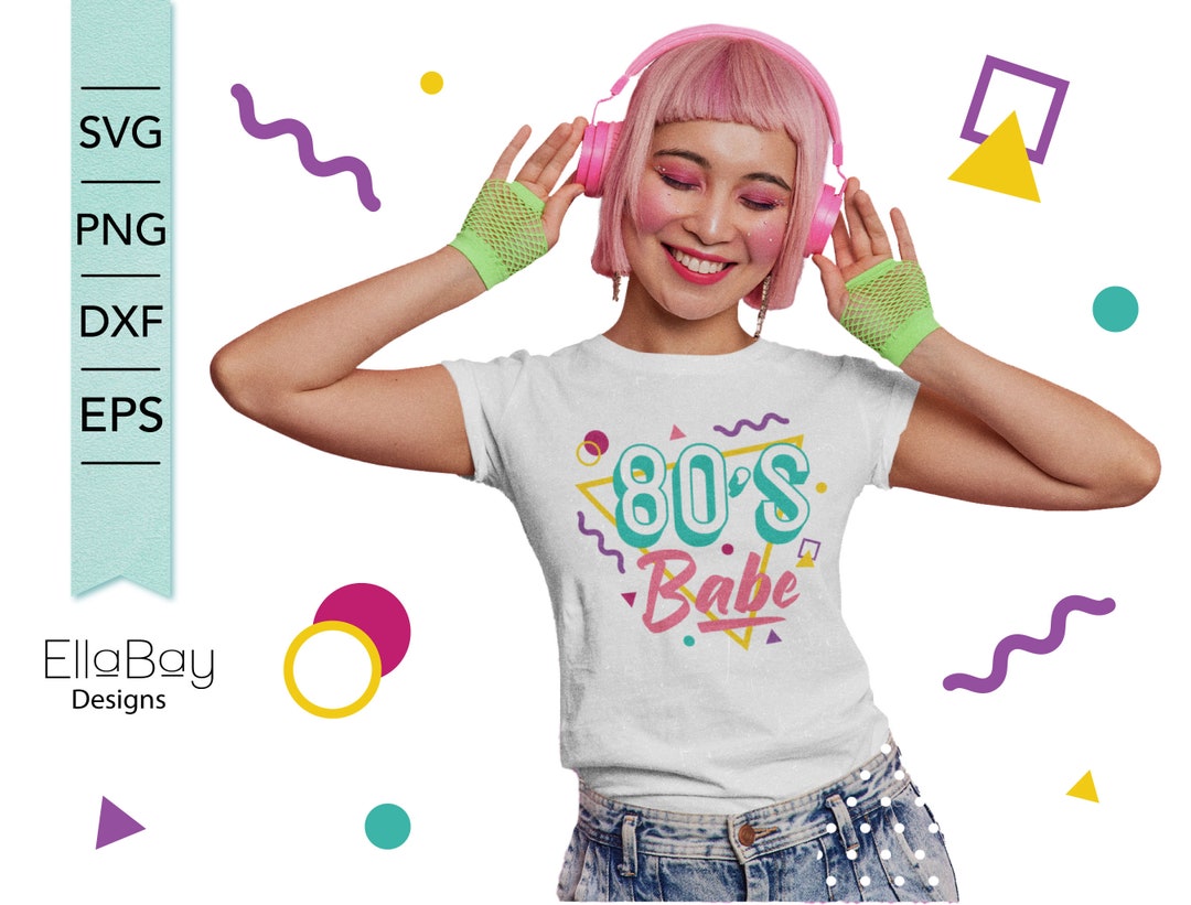 80's Babe SVG | 80's Vibe SVG | Retro Geometric Shapes SVG | I Love the ...