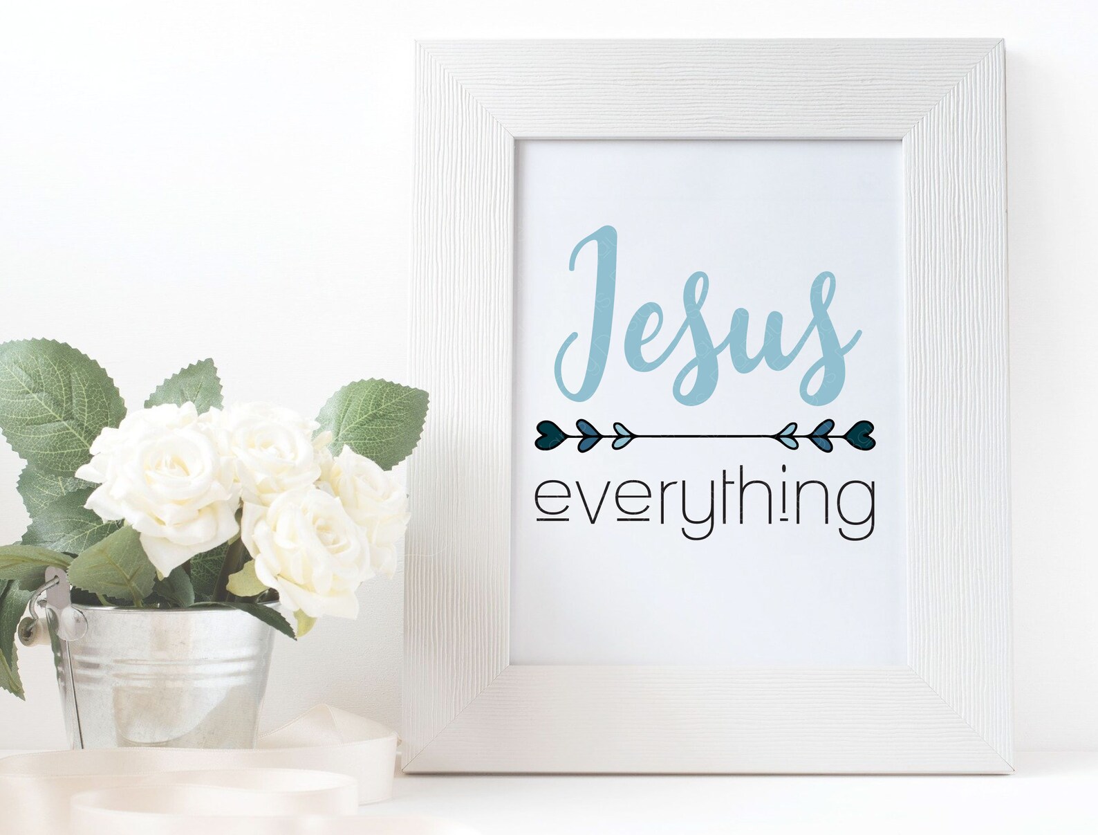 Jesus Over Everything SVG, Faith SVG, Inspirational Quotes, Png, Dxf ...